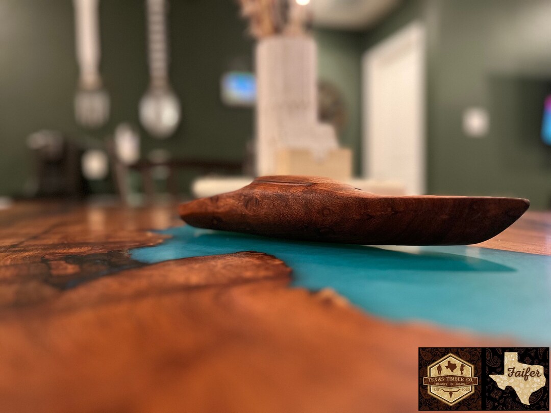 Mesquite Wood Hand-chiseled Boat Pen Holder and Paperweight, Unique ...