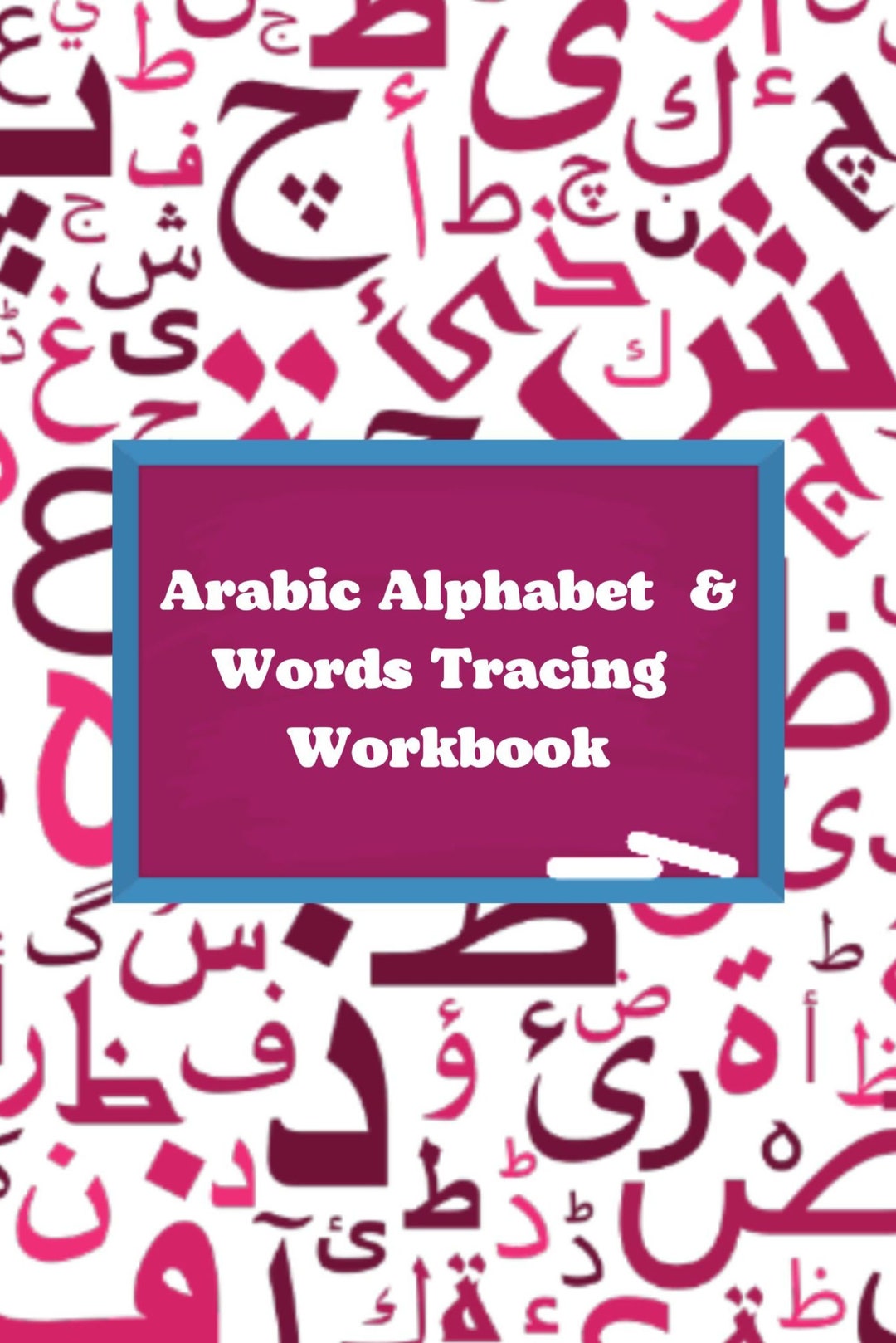 Red Arabic Alphabet & Words Tracing Workbook - Etsy