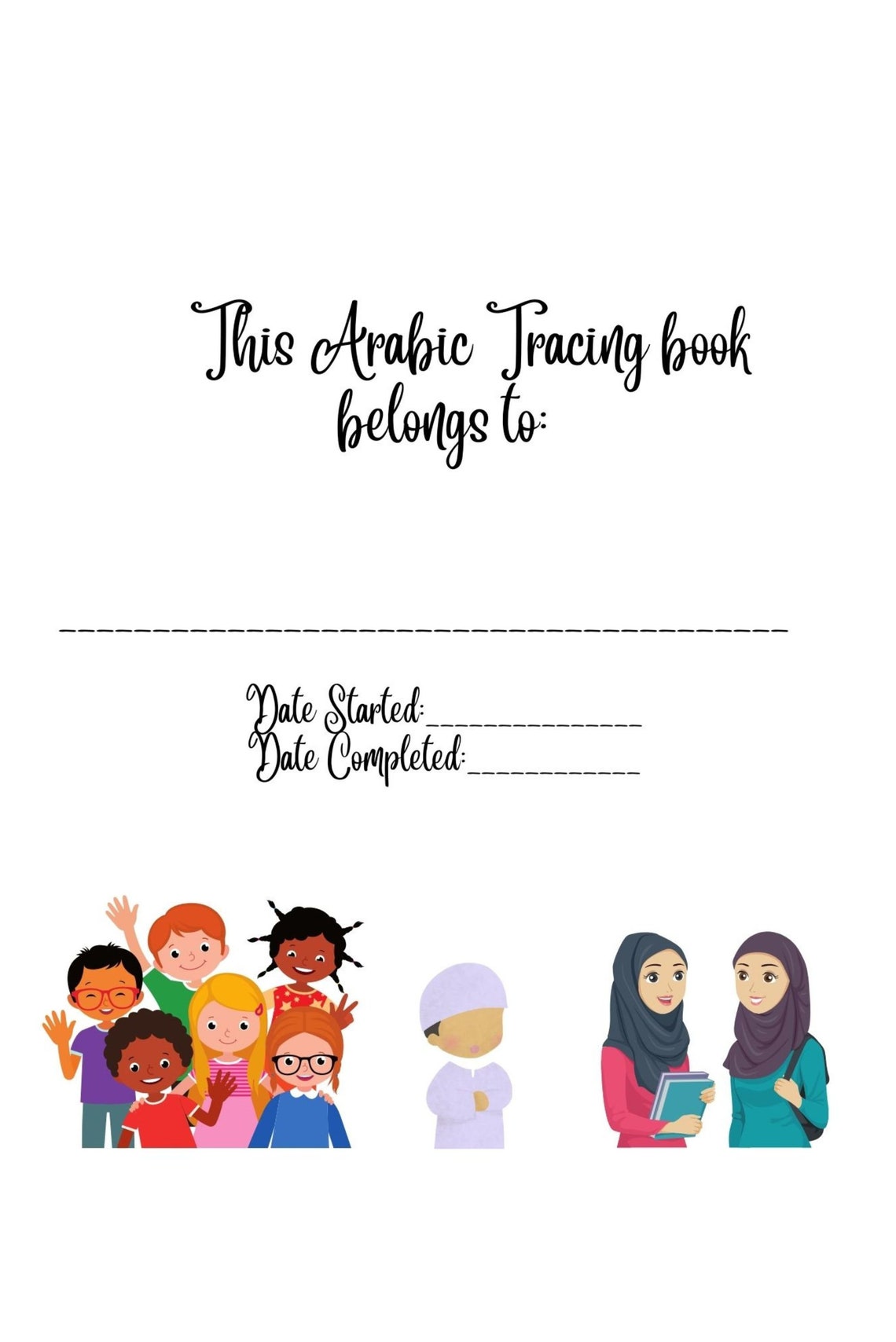 Muslim Class 1 Arabic Alphabet & Words Tracing Workbook - Etsy