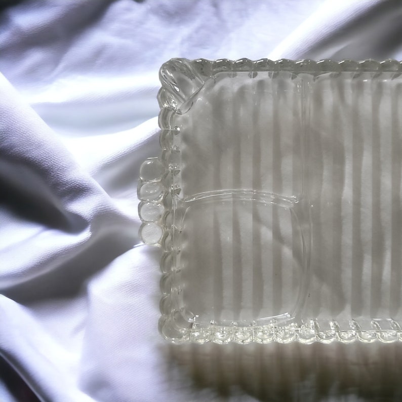 Vintage Bubble Glass Serving Trays - Etsy
