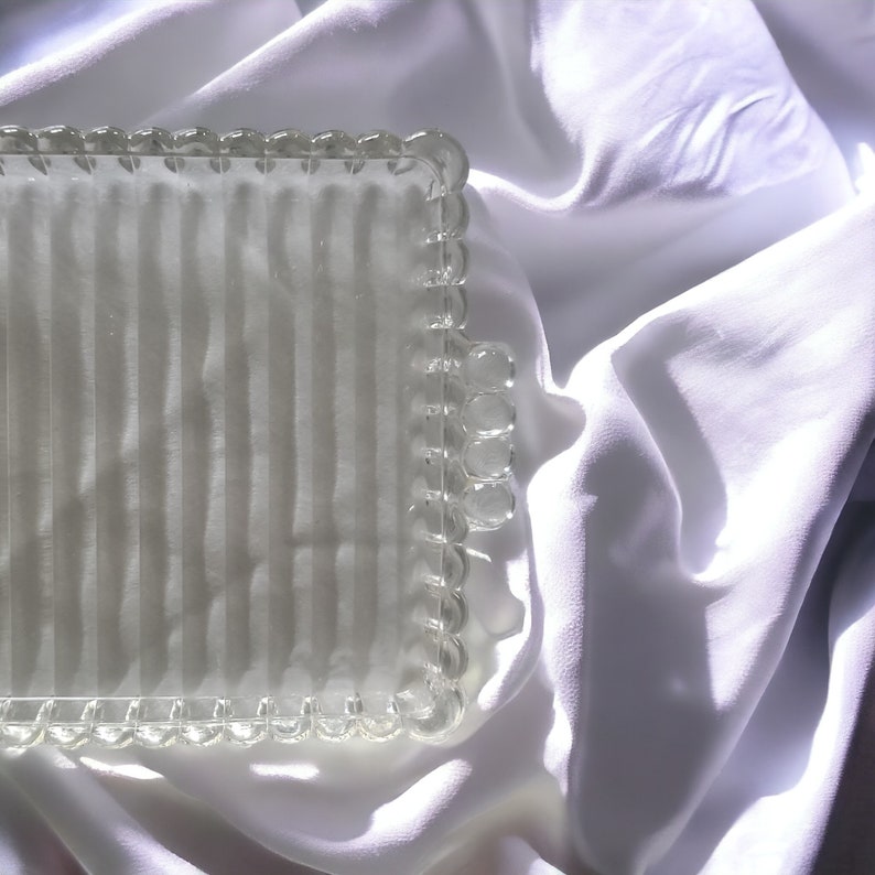 Vintage Bubble Glass Serving Trays - Etsy