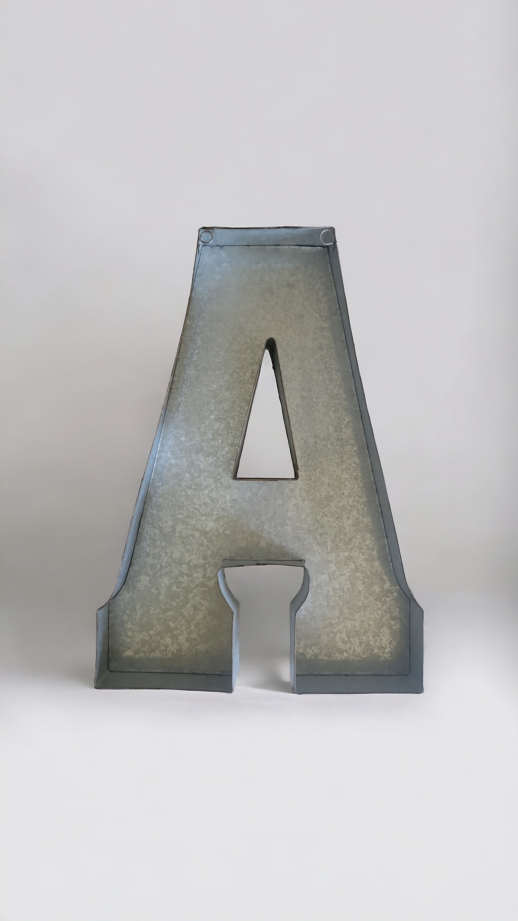 Set of Galvanized Metal Alphabet Letters 'L' and 'A' - Etsy