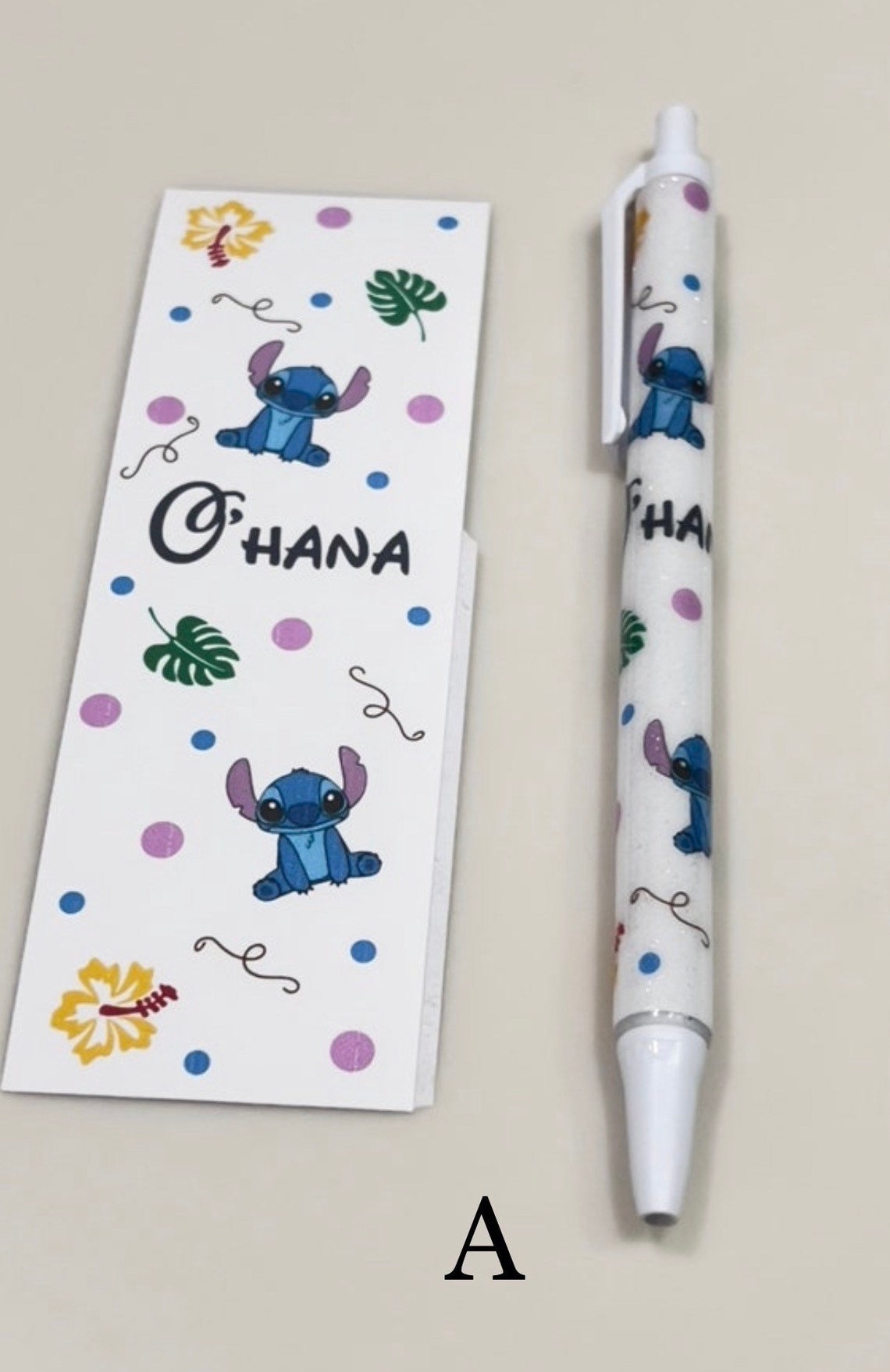 Disney Stitch Pen Set Disney Inspired Glitter Pen Set - Etsy