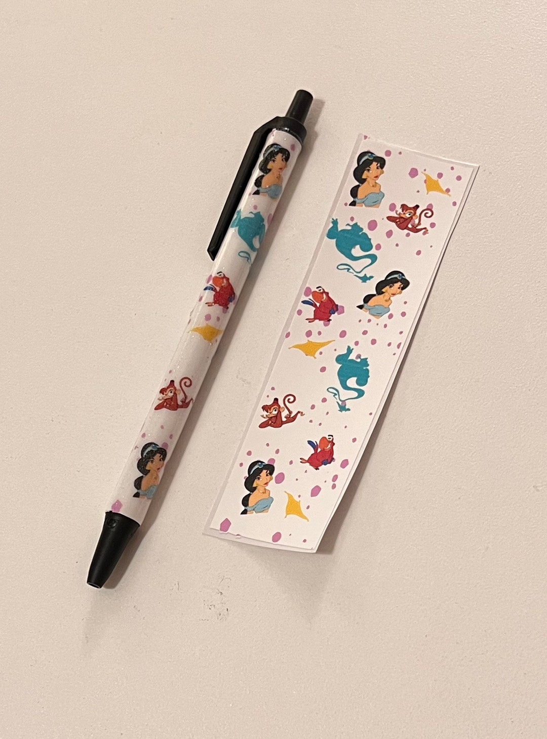 Princess Glitter Pen Jasmine Glitter Pen Aladdin Glitter - Etsy