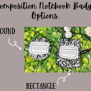 Composition Book Lanyard| Teacher Lanyard| Composition Notebook| Custom ...