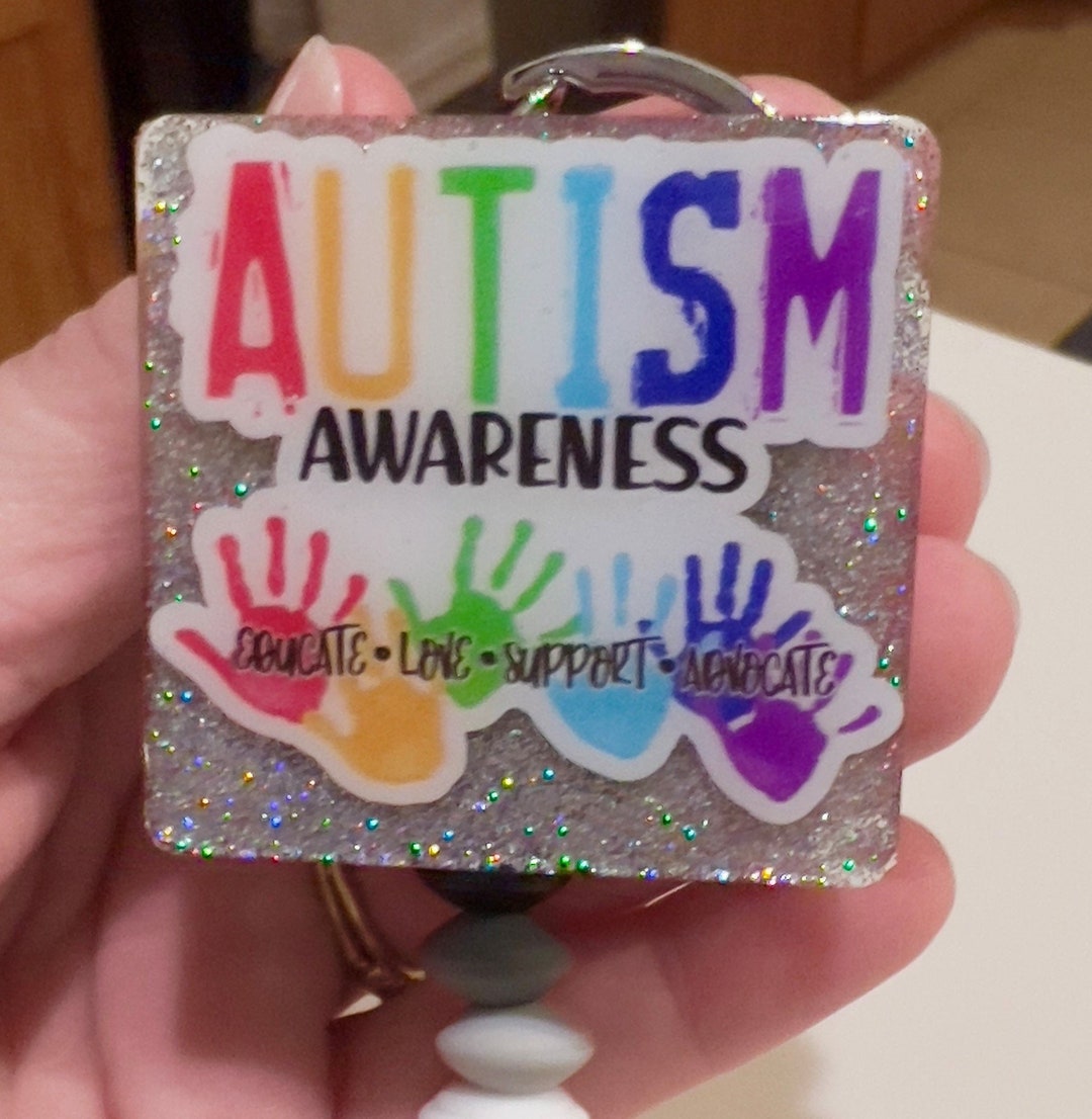 Autism| Badge ID Holder | Autism Awareness Badge Reel| ID Holder ...