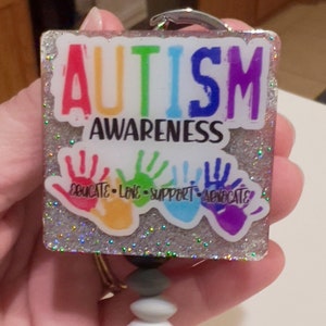 Autism| Badge ID Holder | Autism Awareness Badge Reel| ID Holder ...