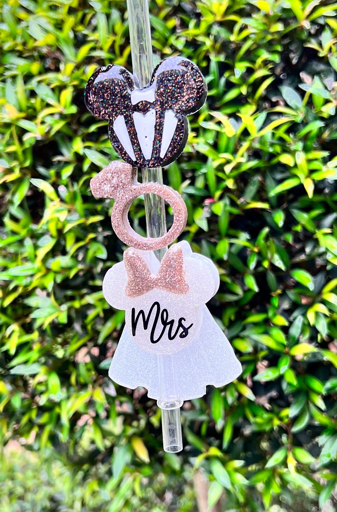 Bride Straw Topper Groom Straw Topper Mouse Wedding Straw Toppers ...