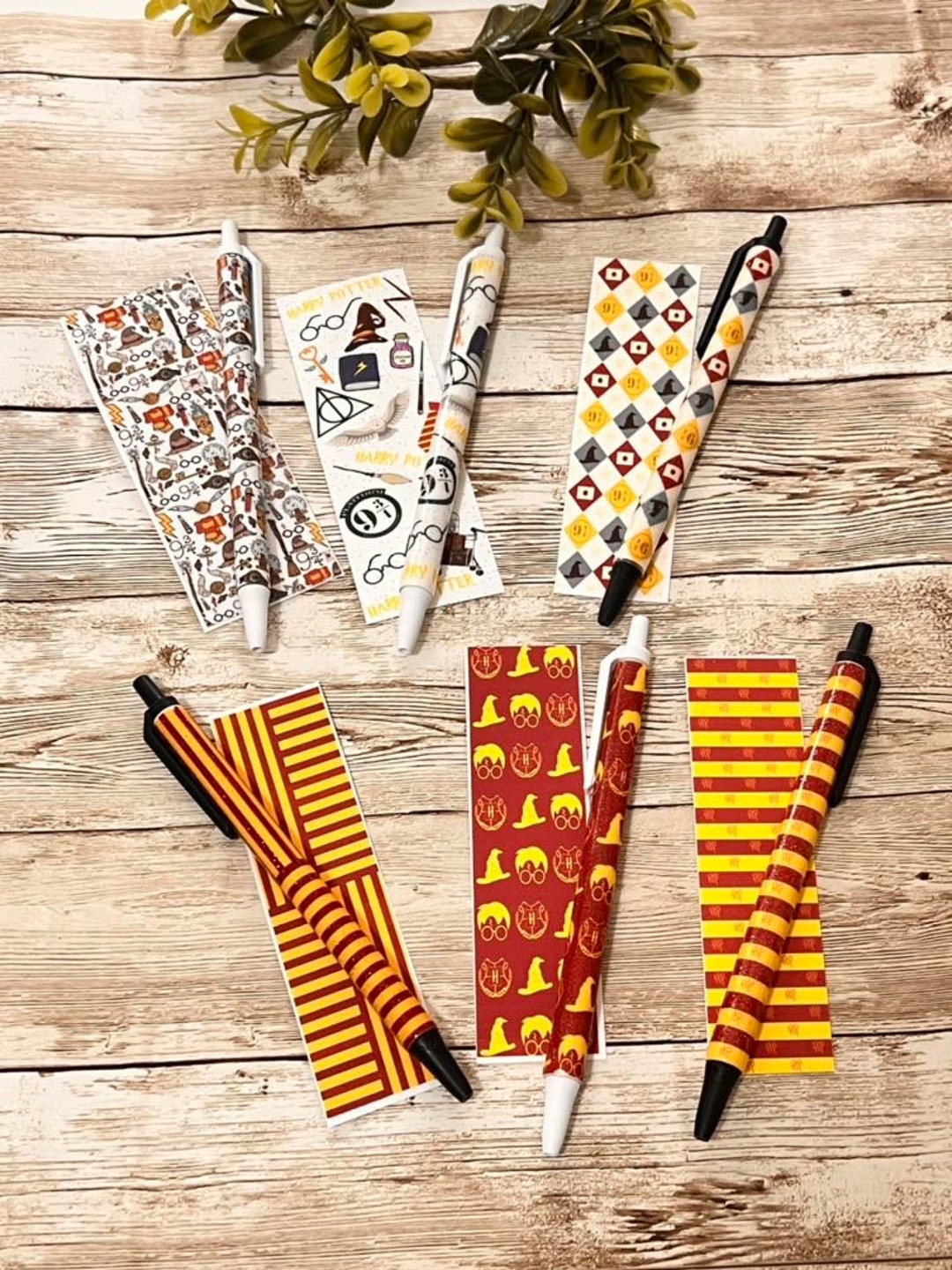 Wizard Inspired Pens Gift Glitter Pen Set Harry Potter Inspired Wizard ...