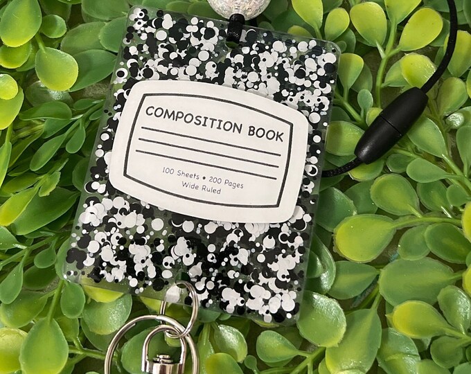 Composition Book Lanyard| Teacher Lanyard| Composition Notebook| Custom ...