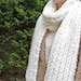 Super Soft Knit Scarf, Cream Bulky Scarf, Chenille Scarf, Cozy Knit ...