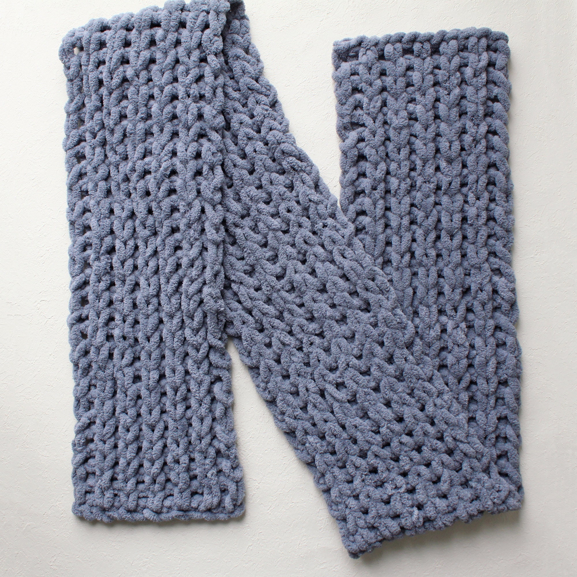 Super Chunky Knit Scarf, Soft Winter Scarf, Long Knit Scarves, Vegan ...