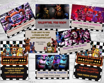 Five Nights at Freddys Valentine - Etsy