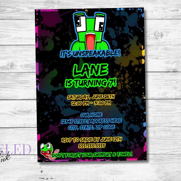 Unspeakable Party - Etsy