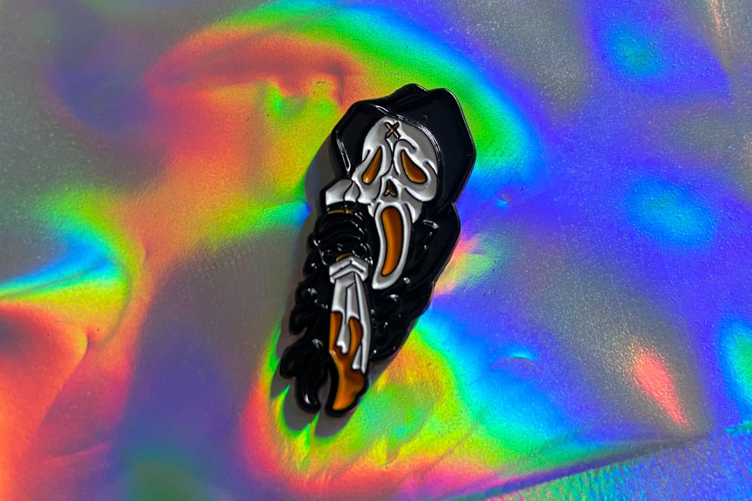 Scream Ghostface Small Enamel Pin Badge - Etsy