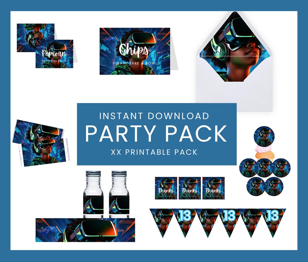 VR Party Favor Kit - Virtual Reality Birthday Party Supplies - Fun and ...