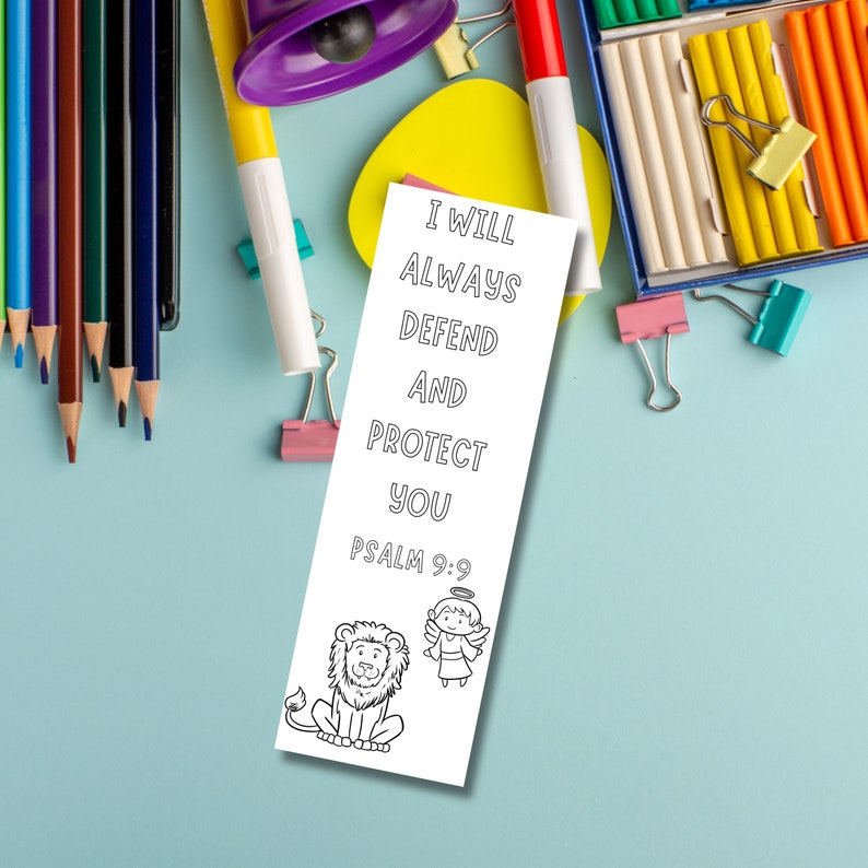 Kids Coloring Bible Bookmarks | Religious Coloring Bible Bookmarks ...