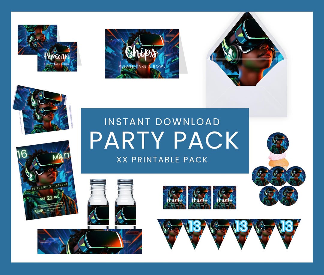 VR Party Kit - Virtual Reality Birthday Party Supplies - Fun and Unique ...