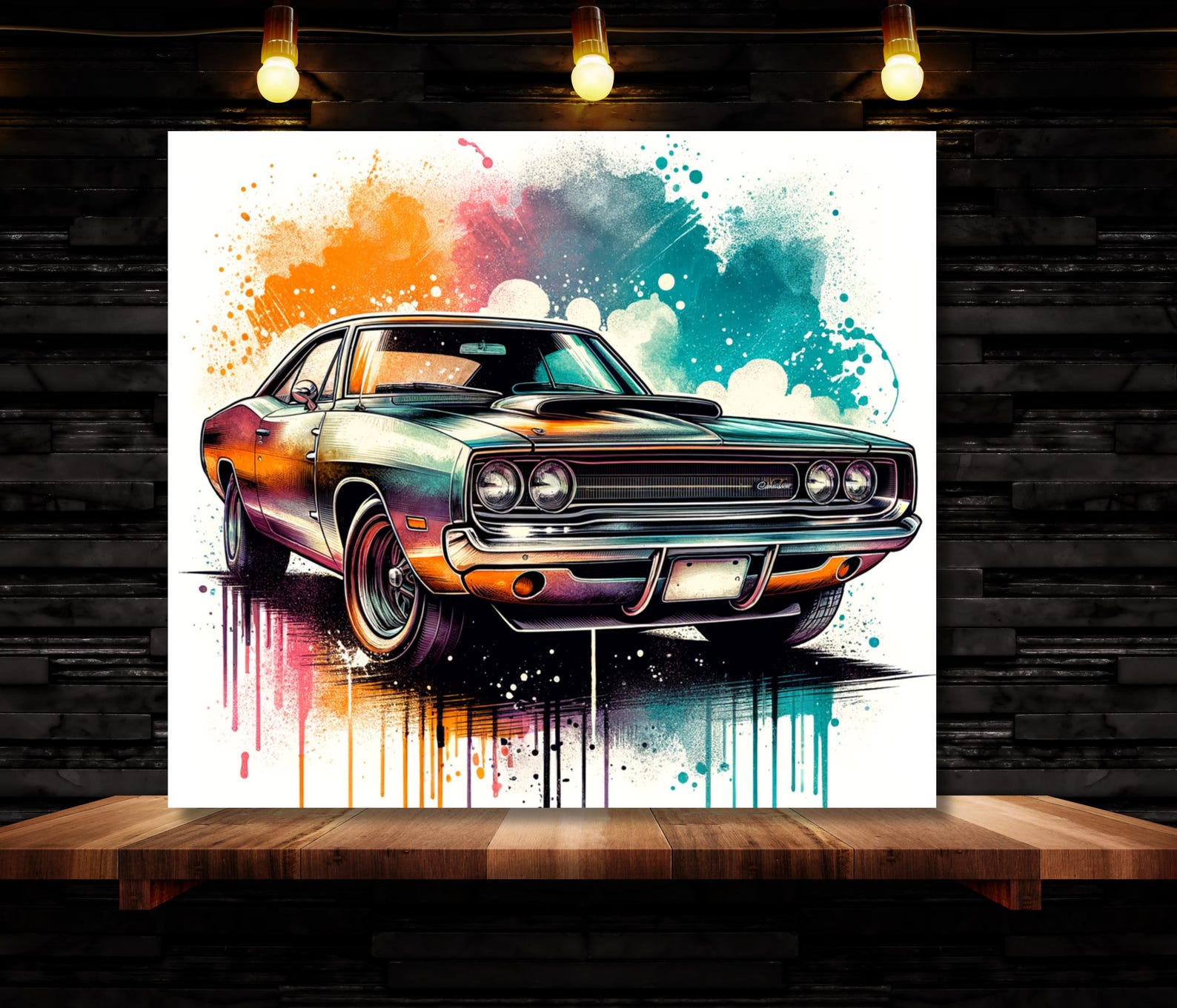 Muscle Car Tumbler Wrap - Vintage Car Design - 20oz Sublimation PNG ...