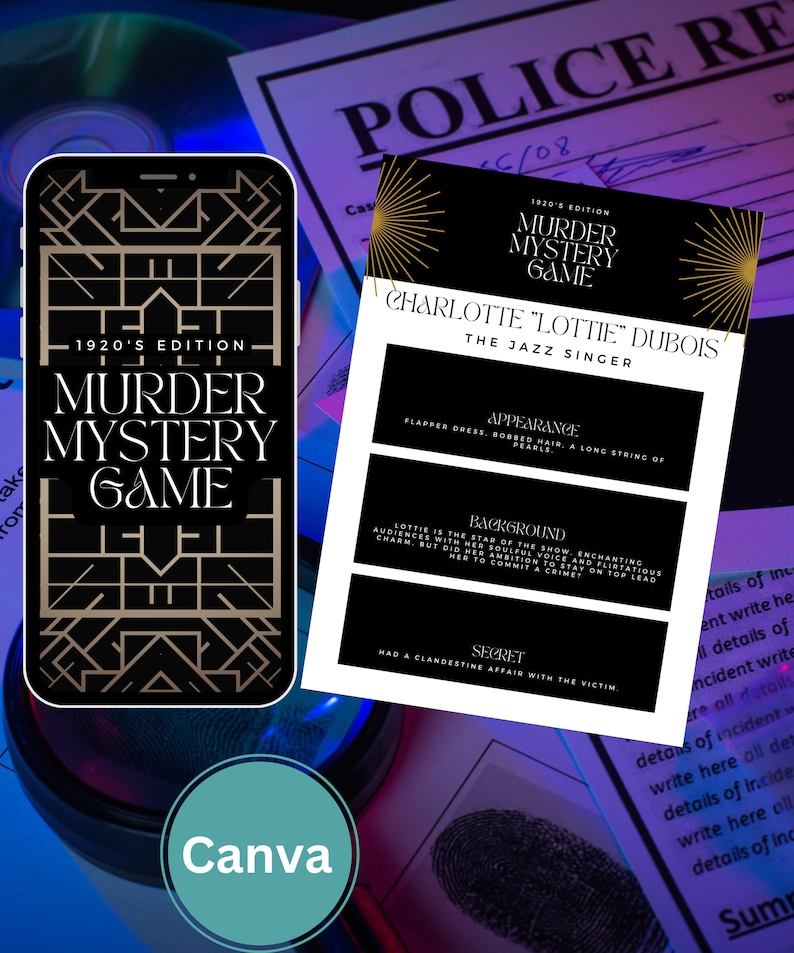 Cold Case File, Murder Mystery Party, Instant Download Case File ...
