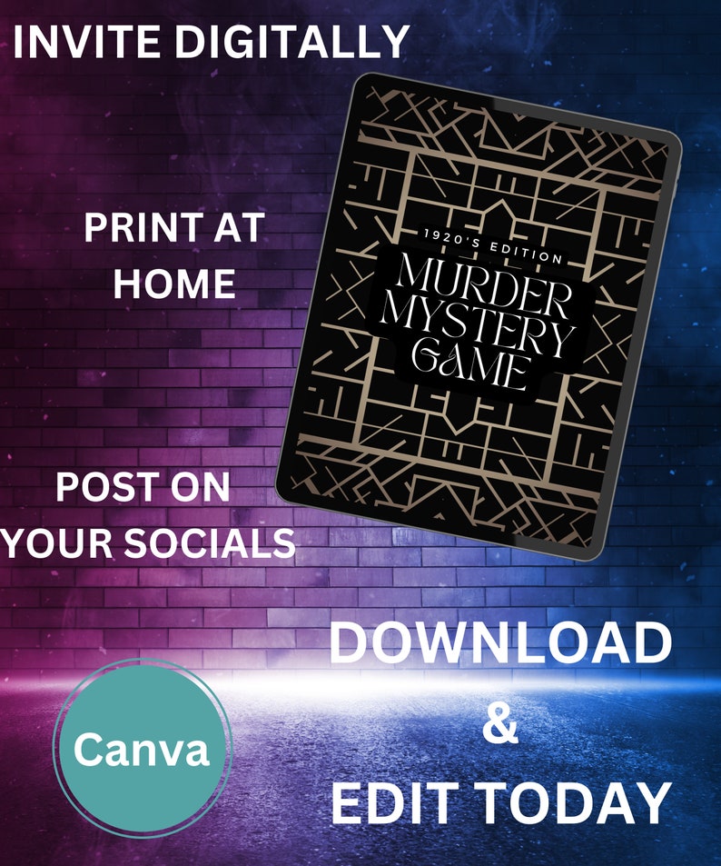 Cold Case File, Murder Mystery Party, Instant Download Case File ...