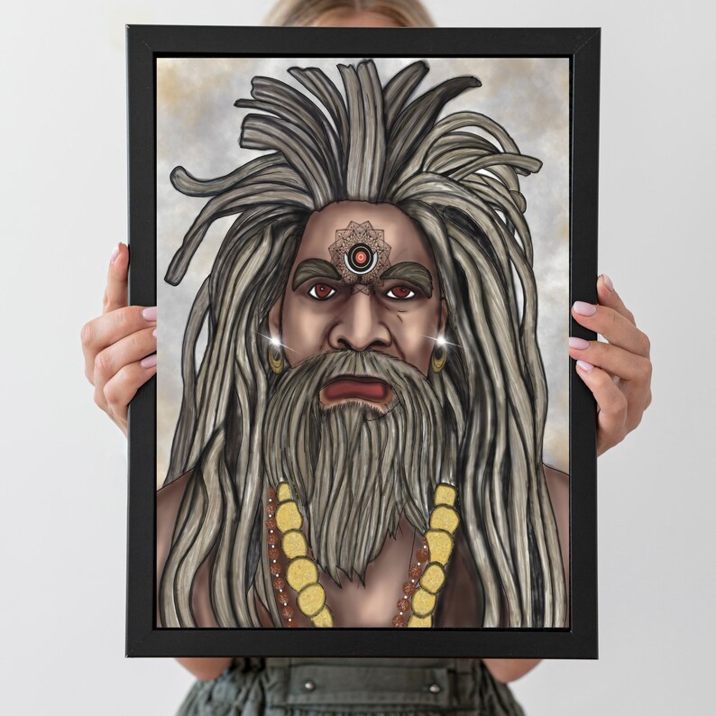 The Aghori Devotees of Shiva L Digital Printable Art, Trendy Arts, Hand ...