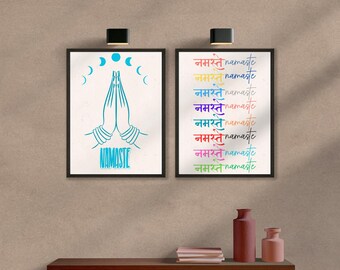 Namaste Printable, Namaste Sign, Namaste Minimalist Printable, Namaste ...