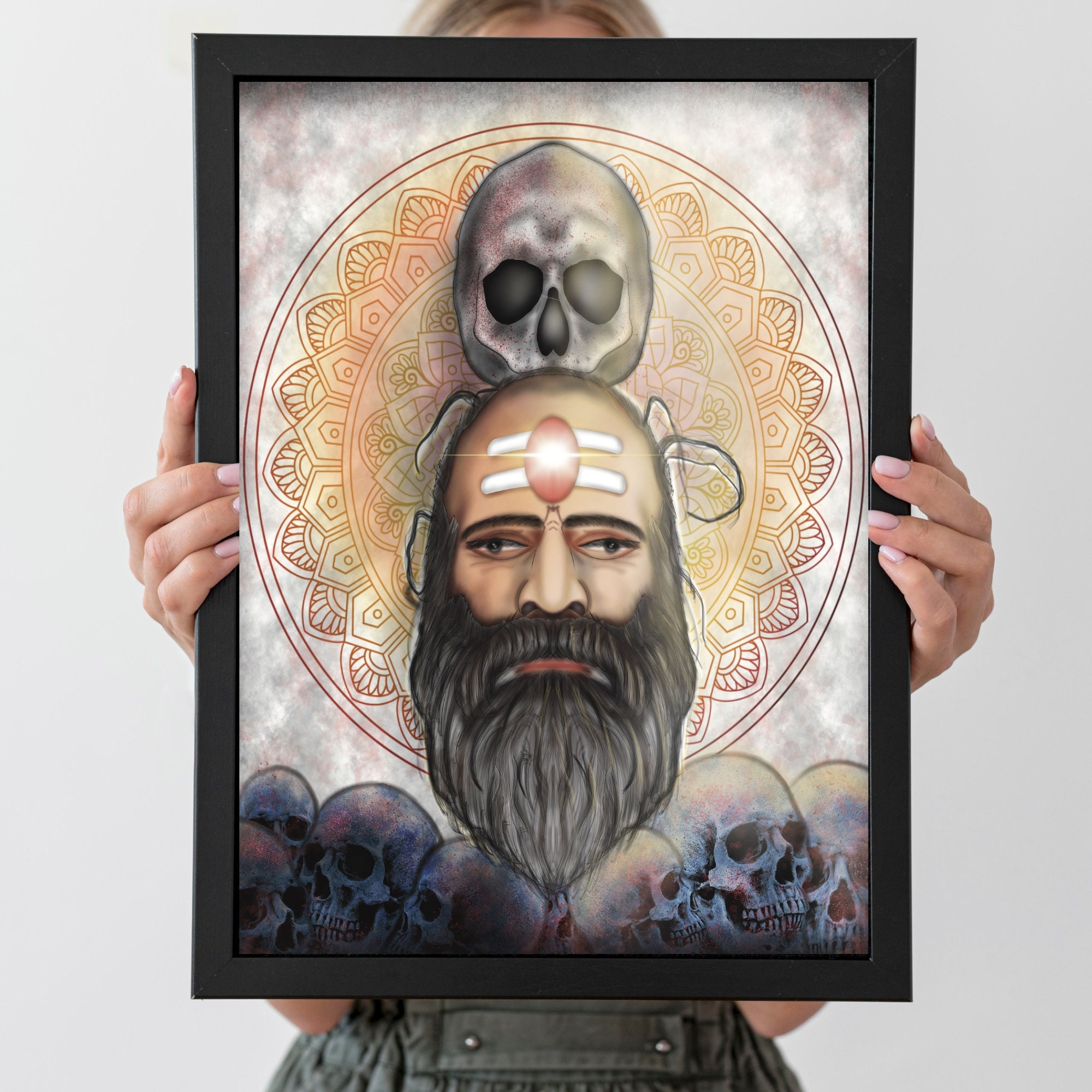 Aghori Matriarch L Devotees of Shiva, Digital Printable Art, Trendy ...