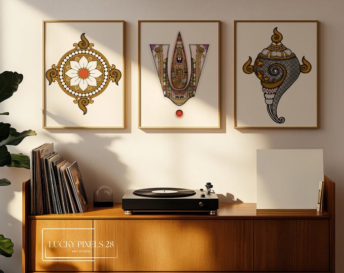 Lord Shiva, Vishnu & Krishna Tilak, Hindu Deity Tilak Art, Spiritual ...