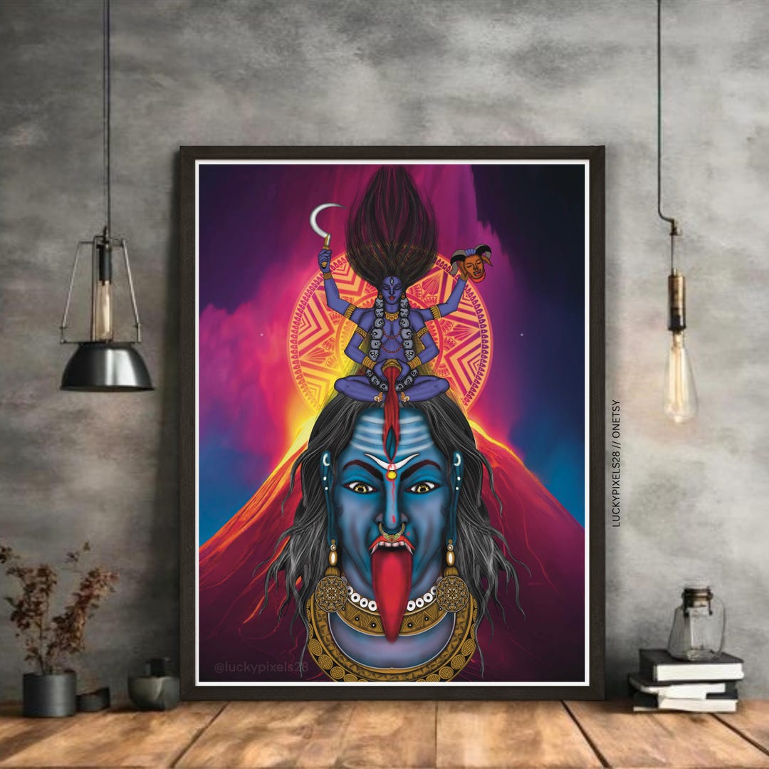 Kali Matha maha Kali, Digital Art, Dasha Mahavidya, Powerful Art, Hand ...