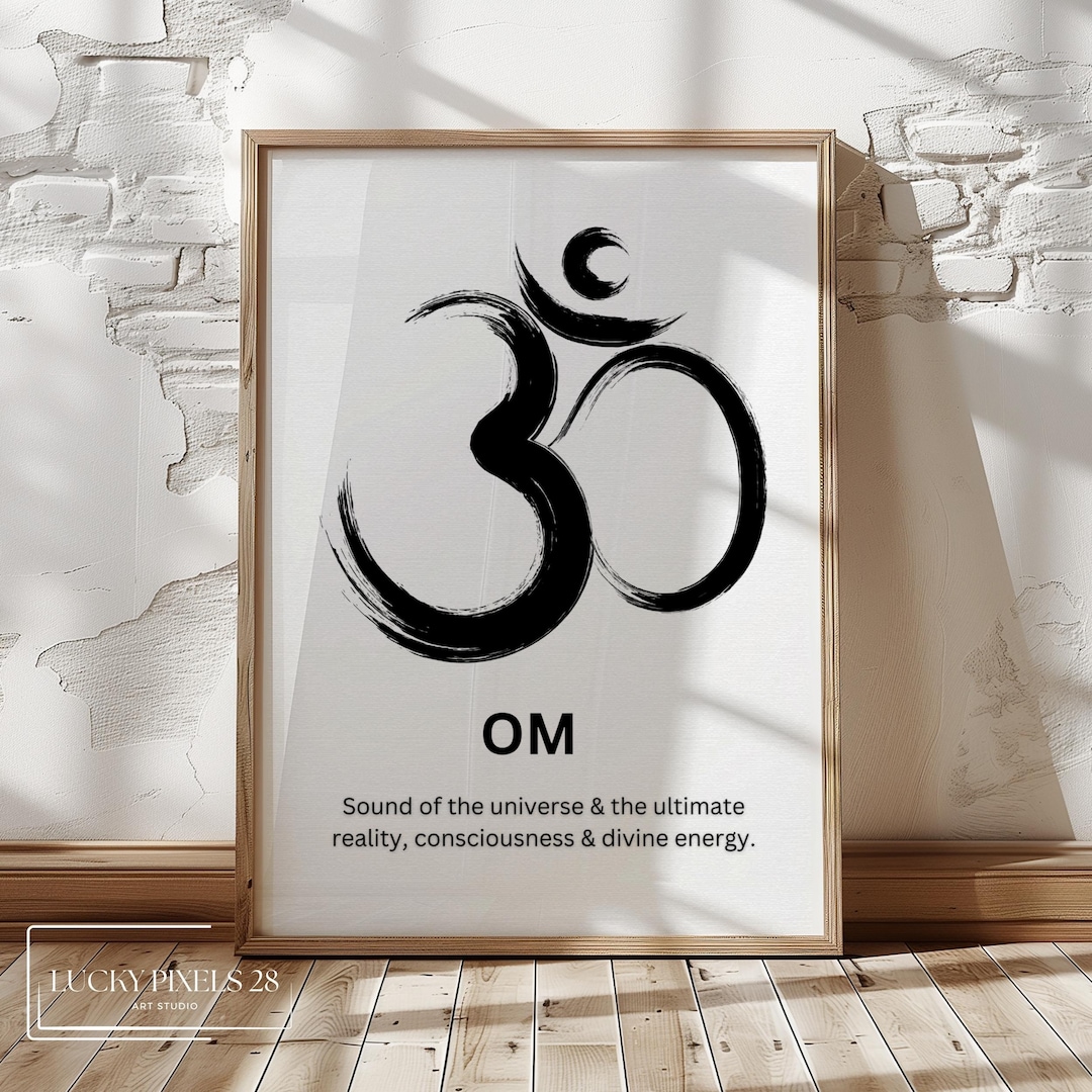 OM Symbol Art Print: Spiritual Meditation Design (digital Download) - Etsy