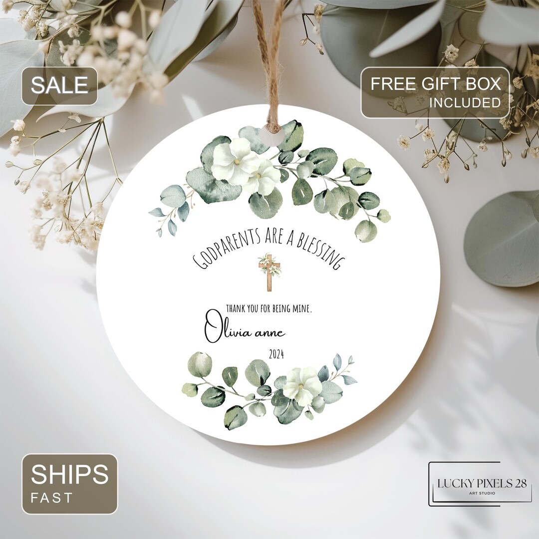Personalized Godparent Thank You Gift | Godparents Are a Blessing ...