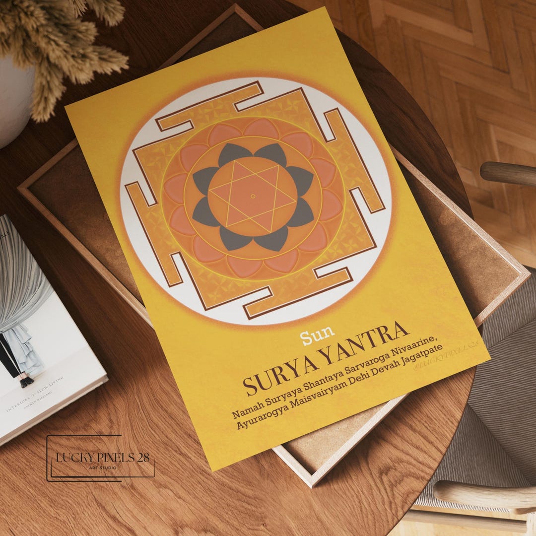 Surya Yantra, Surround Yourself With the Sun's Power, Balaces Your Life ...