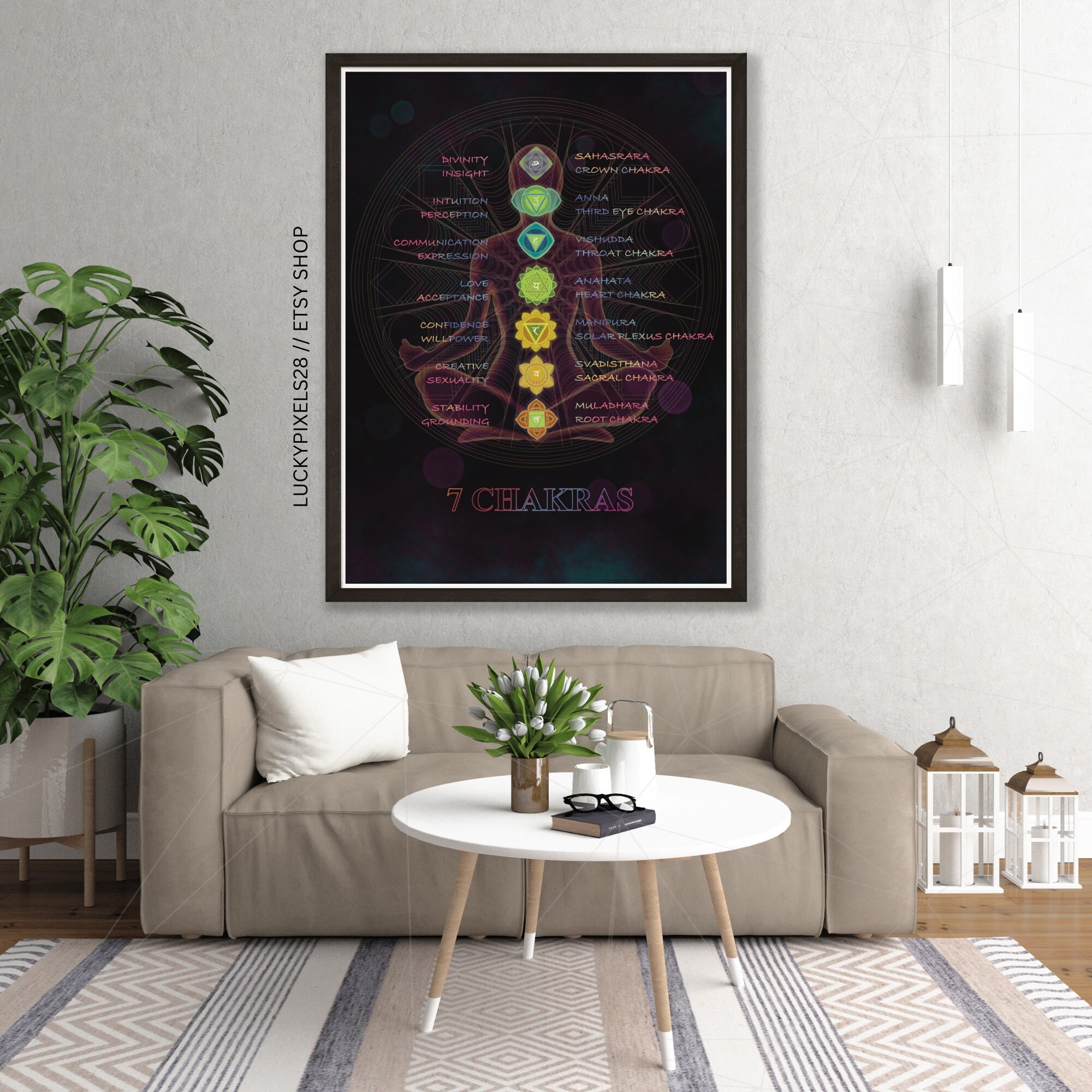 Chakra Printable Art, Chakra Meditation, Chakra Healing, 7 Chakra ...