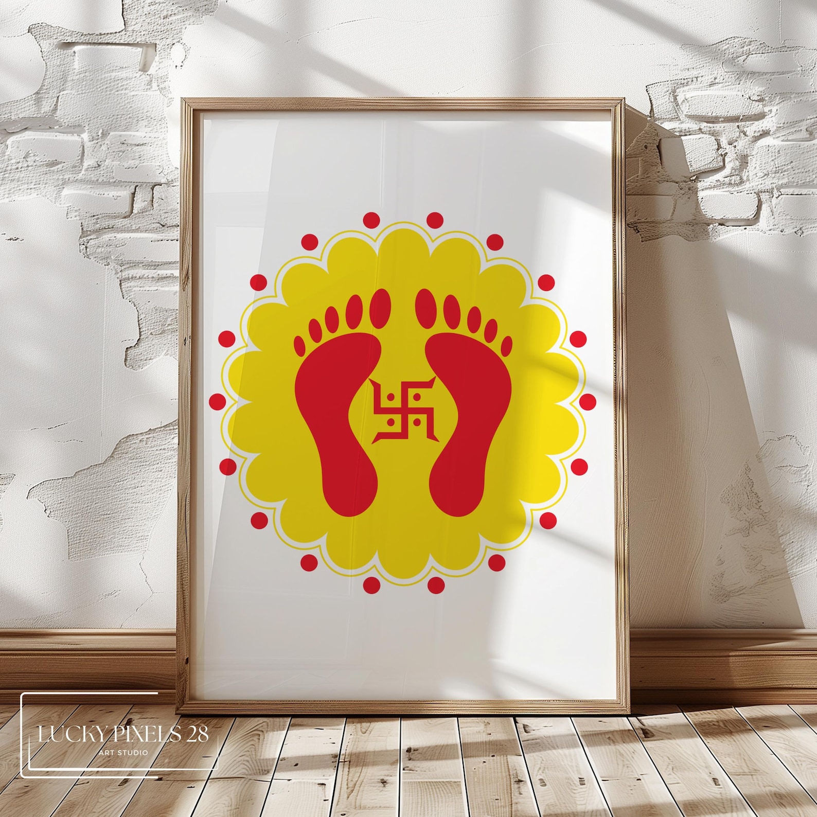 Shubh Labh Hindu Art Print: Diwali Temple Decor (digital Download) - Etsy