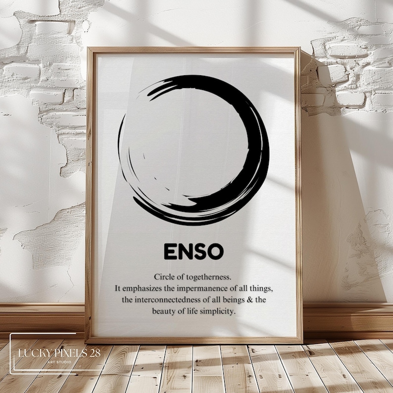 Lotus Enso Unalome Print Set: Zen Spiritual Art (digital Download) - Etsy