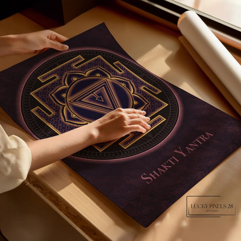 Shakti Yantra, for Wealth, Health, Prosperity, Removal of All Kinds of ...