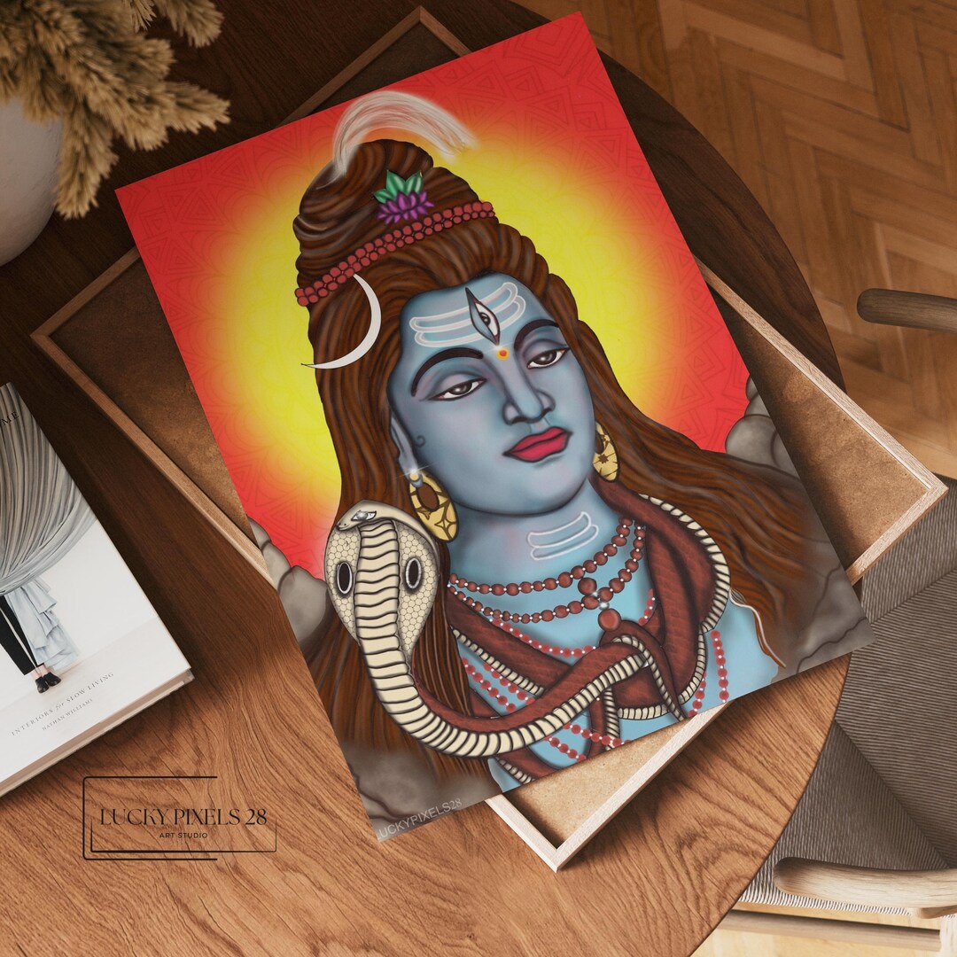 Bole Shiv Digital Wall Art, the Universe, Shambu, Shiv Shakti, Bam Bam Bhole, Hand Drawn Art ...