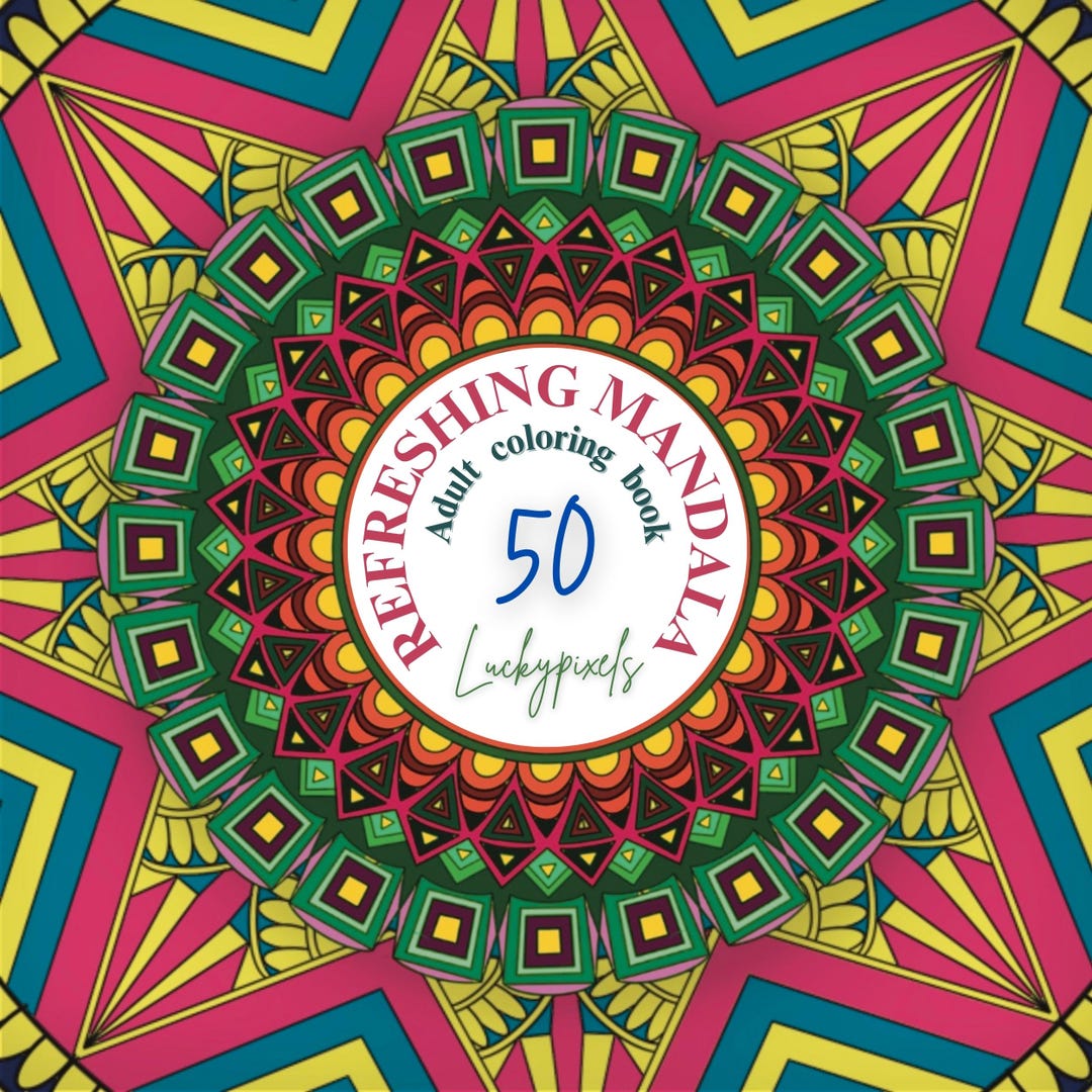 50 Mandala Coloring Book Pages, Mandala Drawing, Mandala Design ...