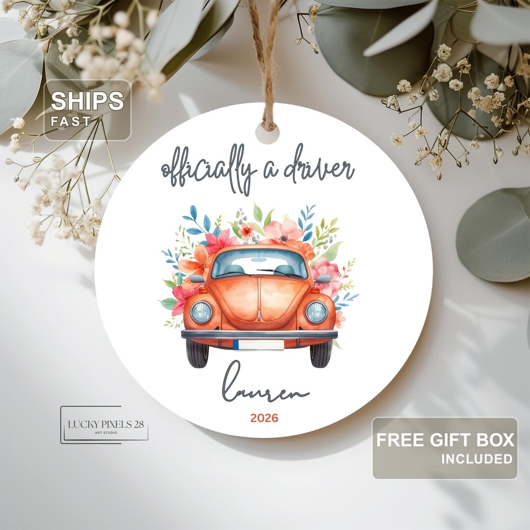 Officially A Driver Ornament, Personalized New Driver Gift, New Driver ...