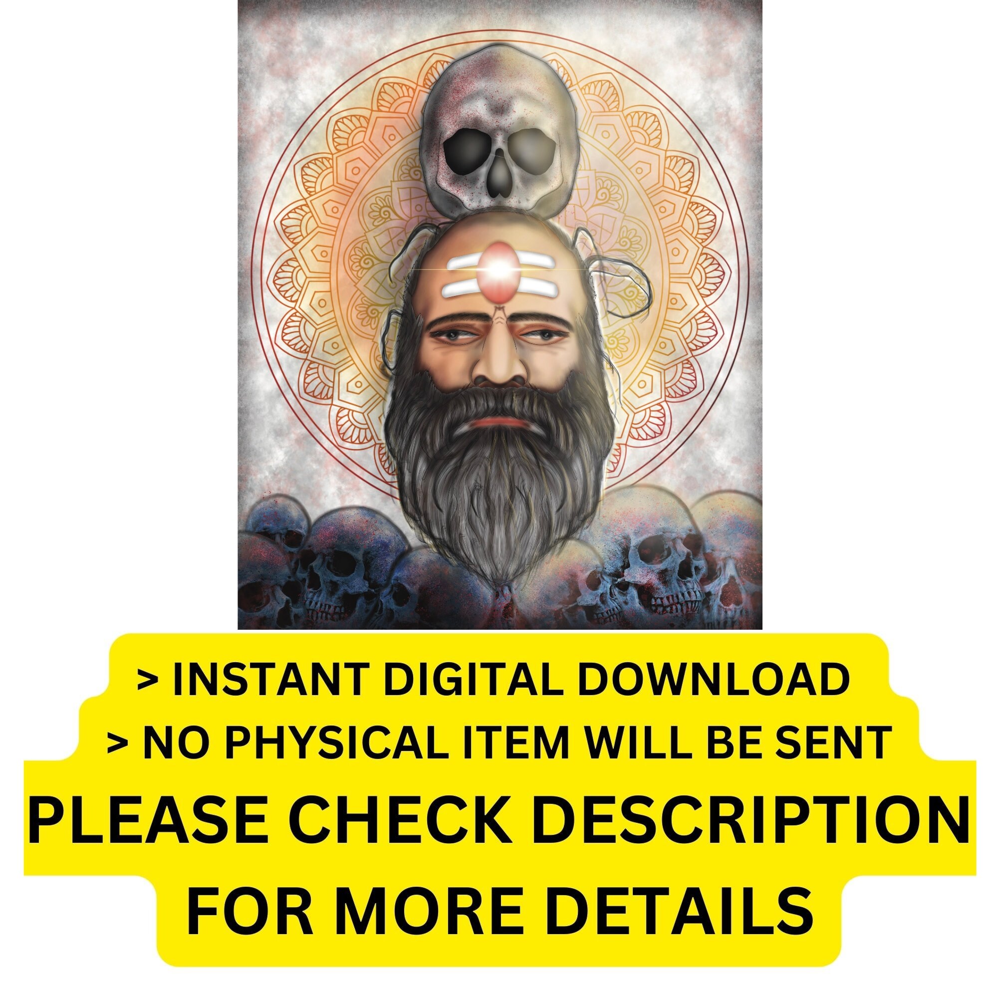 Aghori Matriarch L Devotees of Shiva, Digital Printable Art, Trendy ...