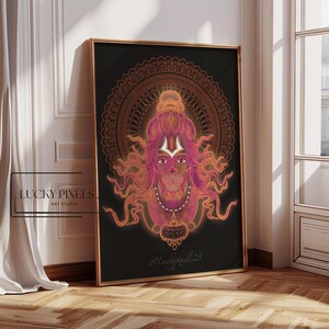 Hanuman Digital Wall Art, Painting Wall Decor, Hand Drawn Hanuman Ji ...