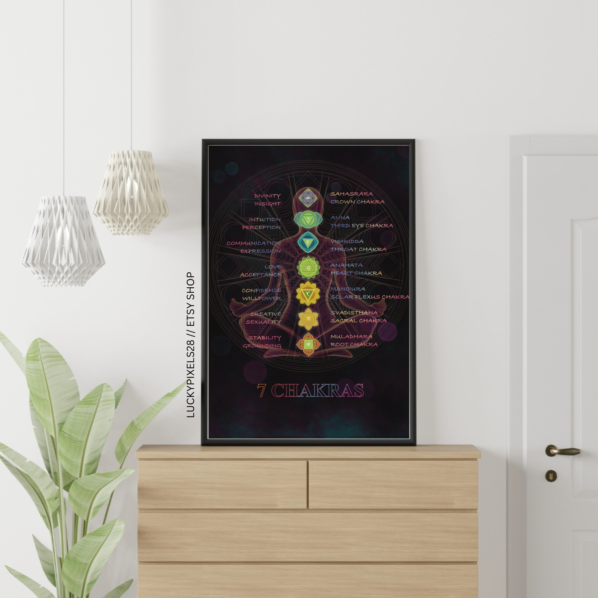 Chakra Printable Art, Chakra Meditation, Chakra Healing, 7 Chakra ...