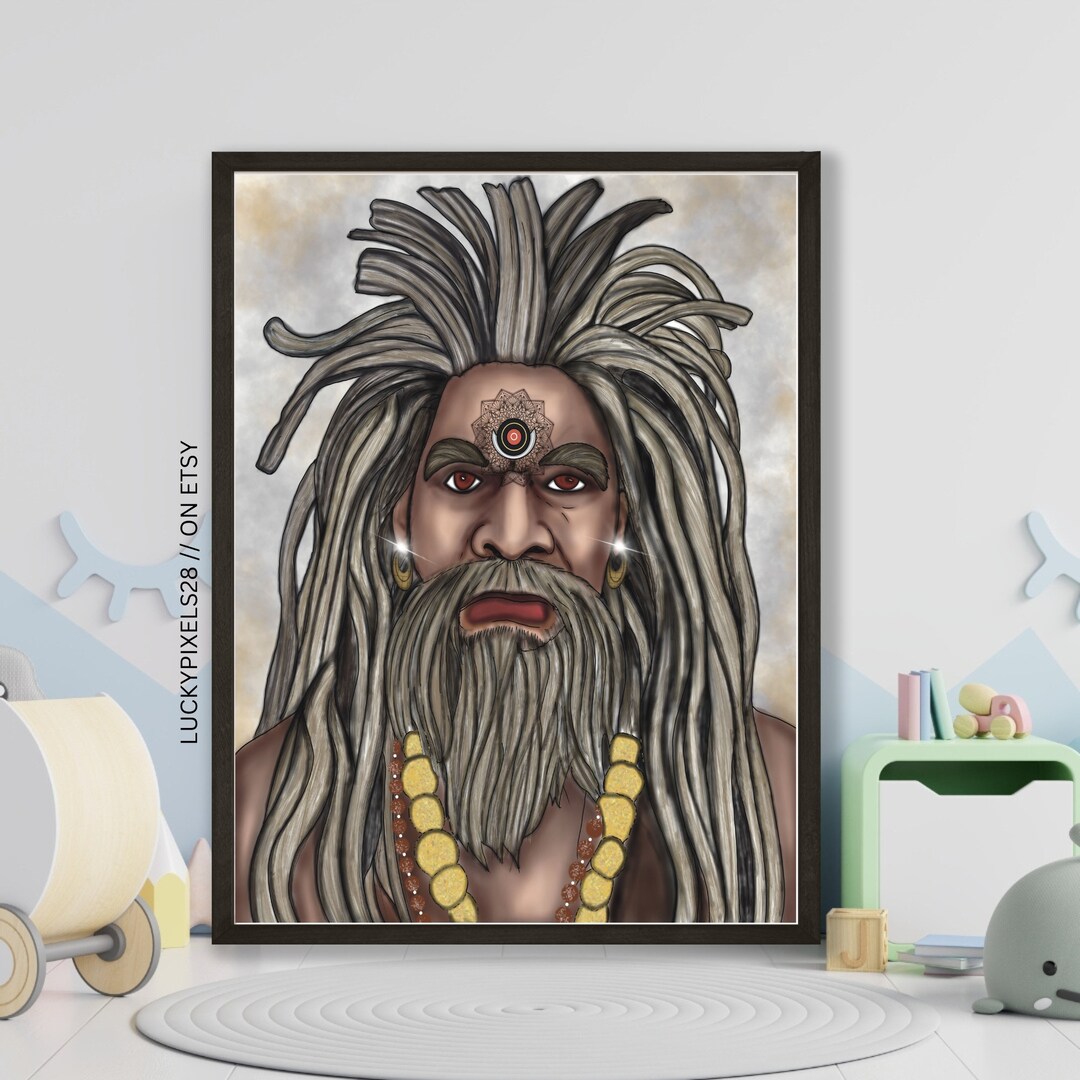 The Aghori Devotees of Shiva L Digital Printable Art, Trendy Arts, Hand ...