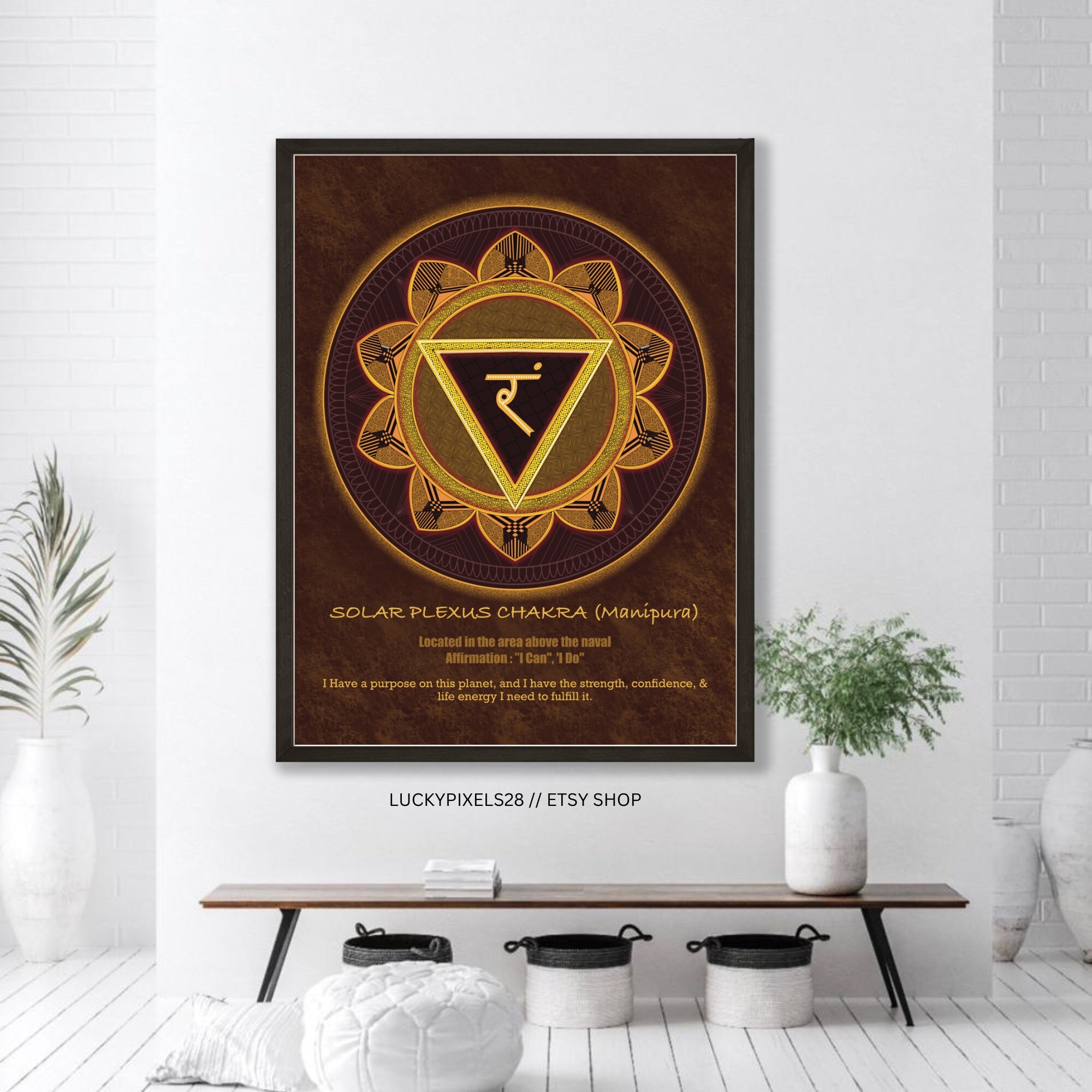Solar Plexus manipura Printable Wall Art Aura & Energy - Etsy