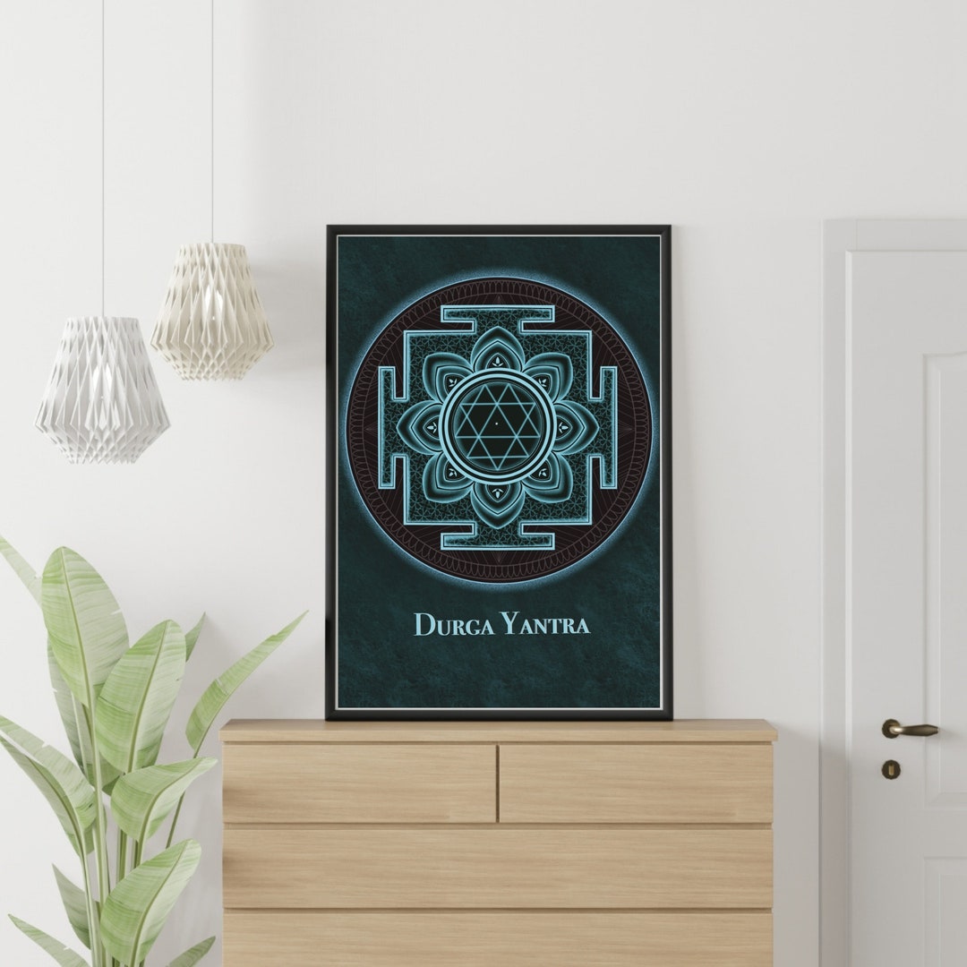 Durga Yantra L for Wealth, Health, Prosperity, Removal of All Kinds of ...