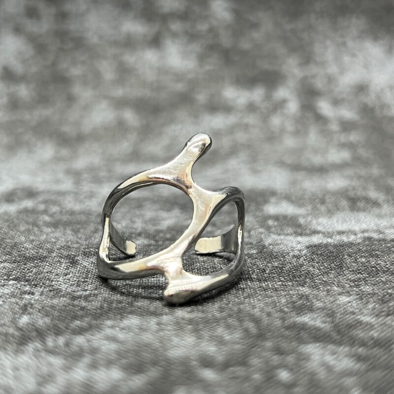 Hollow Silver Ring - Etsy