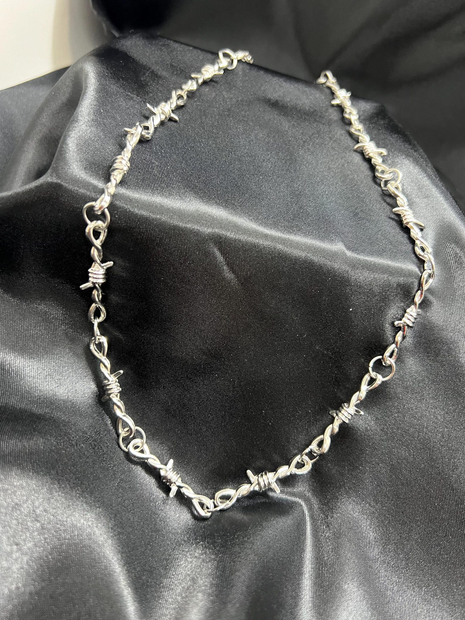 Y2K Barb Wire Choker Chain Thorned Y2K Punk Chain Gothic Y2k Chain ...