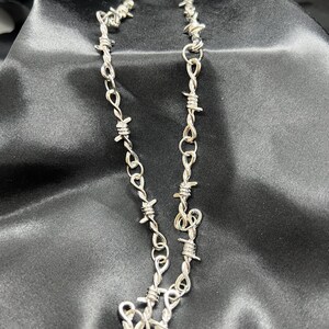 Y2K Barb Wire Choker Chain - Thorned Y2K Punk Chain - Gothic Y2k Chain ...
