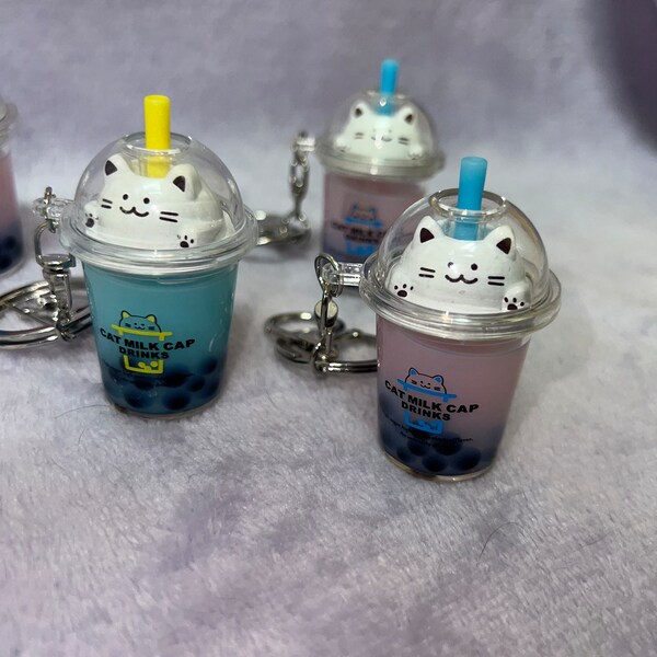 Boba Tea Keychain - Etsy
